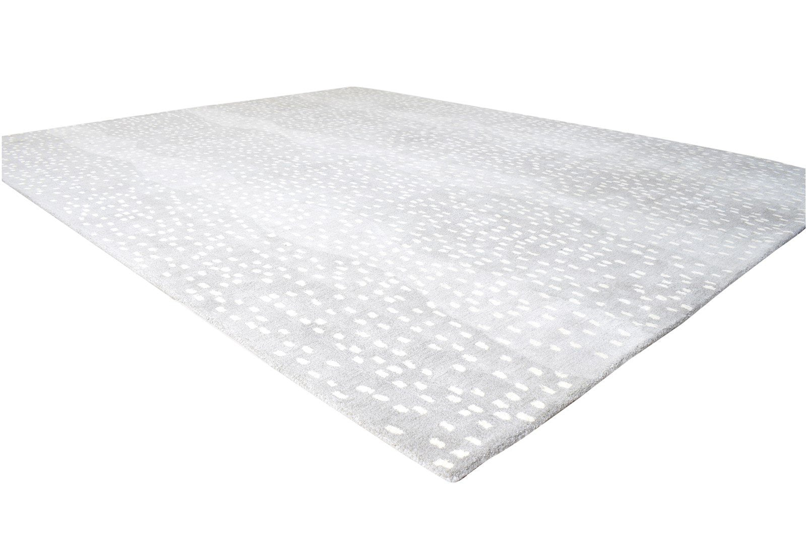 Antelope Rug Handmade Wool Animal Print Gray