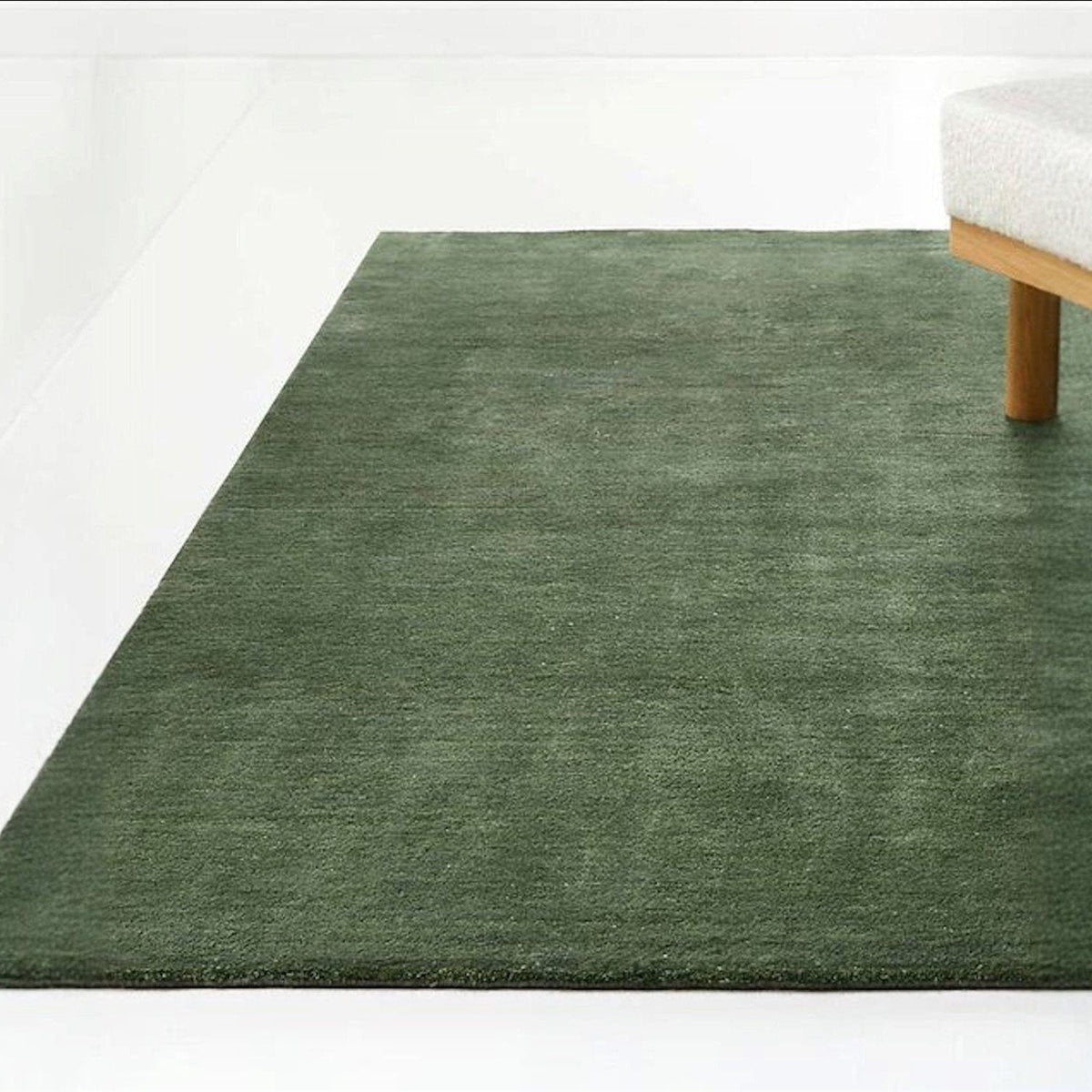 solid light green carpet